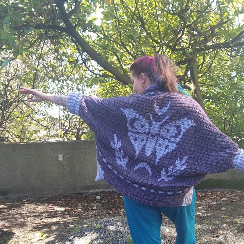 Moth Cardigan - Etsy