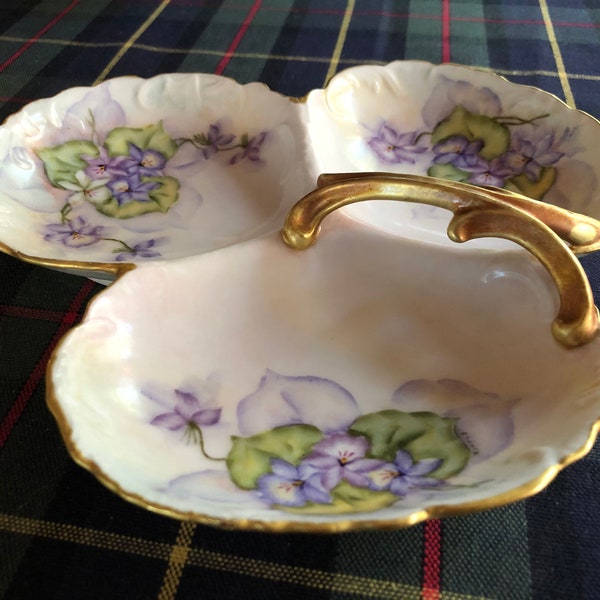 Vintage Violet Dish - Etsy