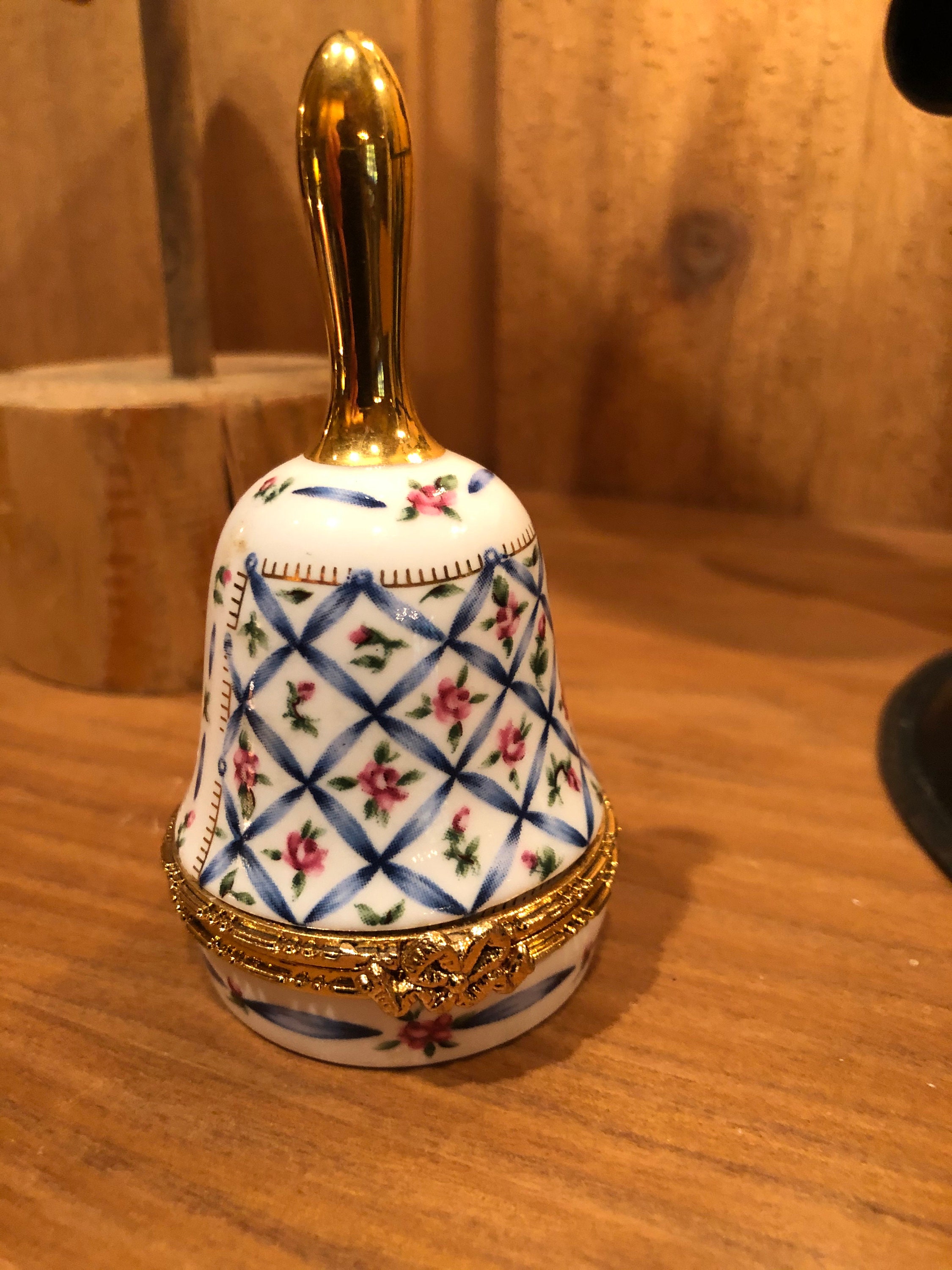 Vintage Lefton Bell-shaped Porcelain Box. Porcelain - Etsy