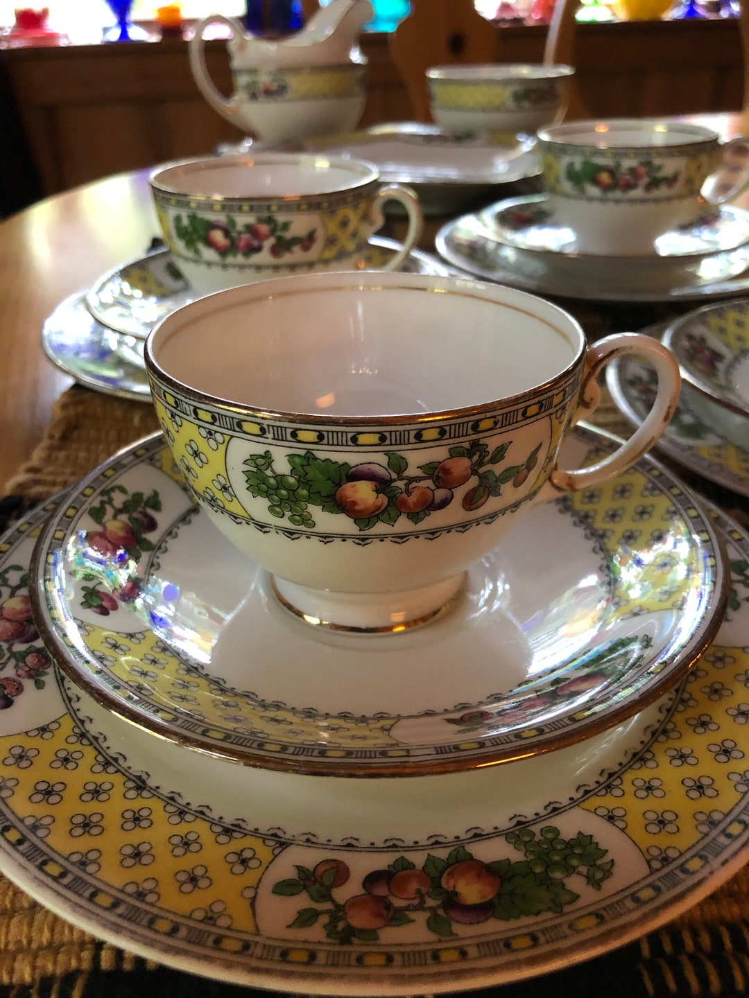 Antique Adams 15 Piece Tea Set. 703932 No Teapot. Normandy 1920s. Made ...