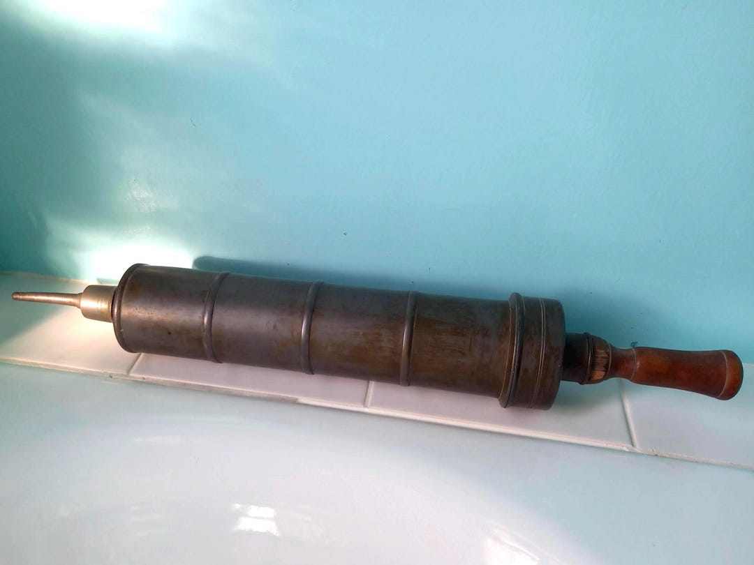 Antique Veterinary Enema Syringe (large Enema Syringe), 19th Century ...