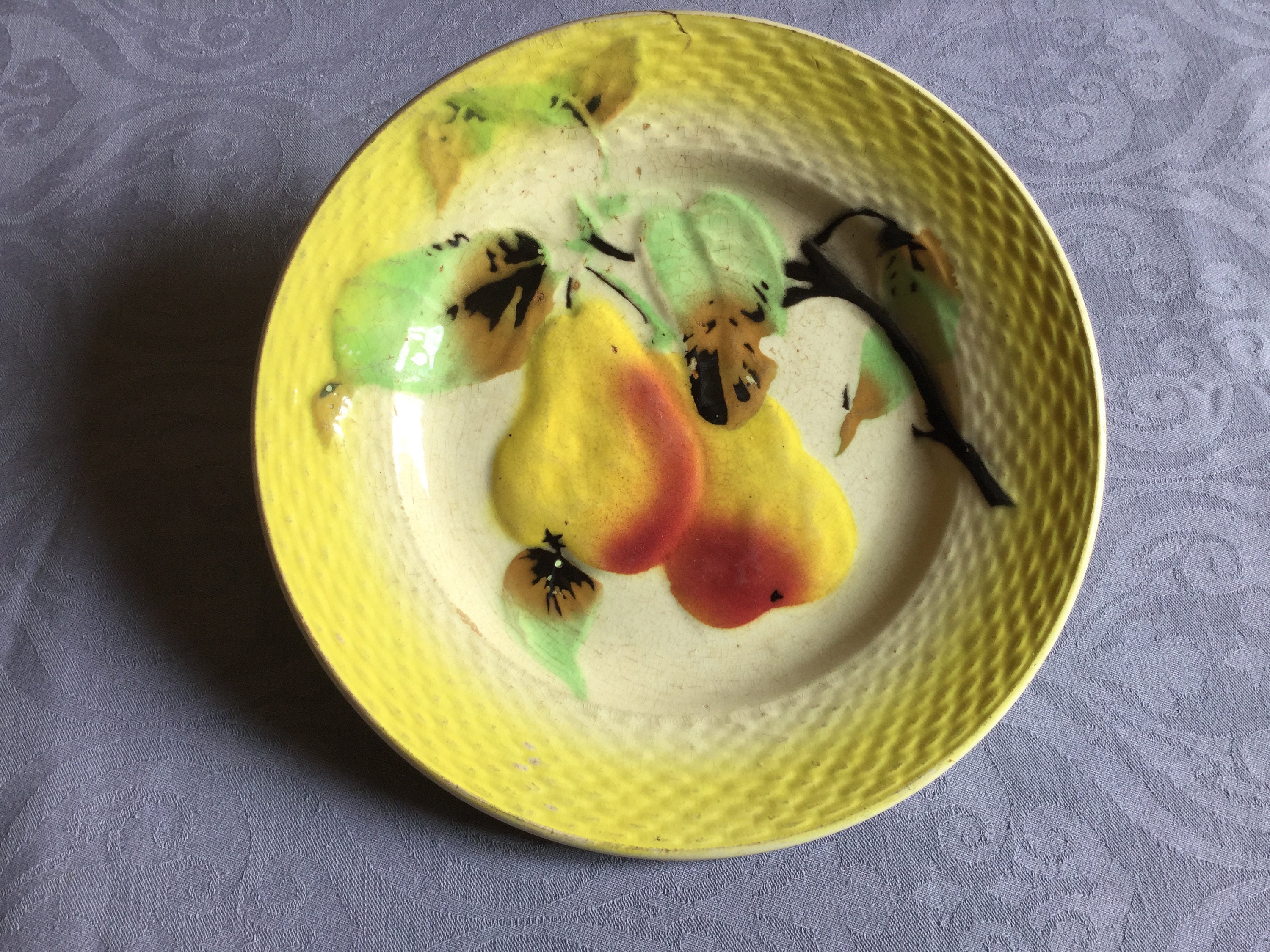 Rare Antique French Collector's Ceramic Plate, Circa 1910s Handmade ...