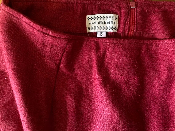 Wonderful Vintage! Raspberry red raw silk jacket & sk… - Gem