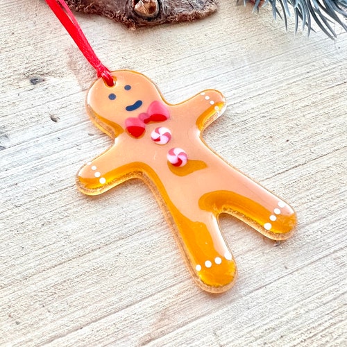 Gingerbread House Fused Glass - Etsy