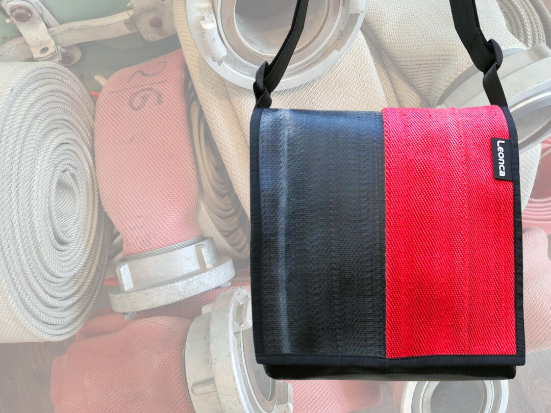 Upcycled Bag Fire Hose Red - Etsy