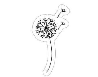 Dandelion decal | Etsy