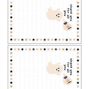 Digital Download | Halloween Thank You Gift Card | Teacher, Daycare ...