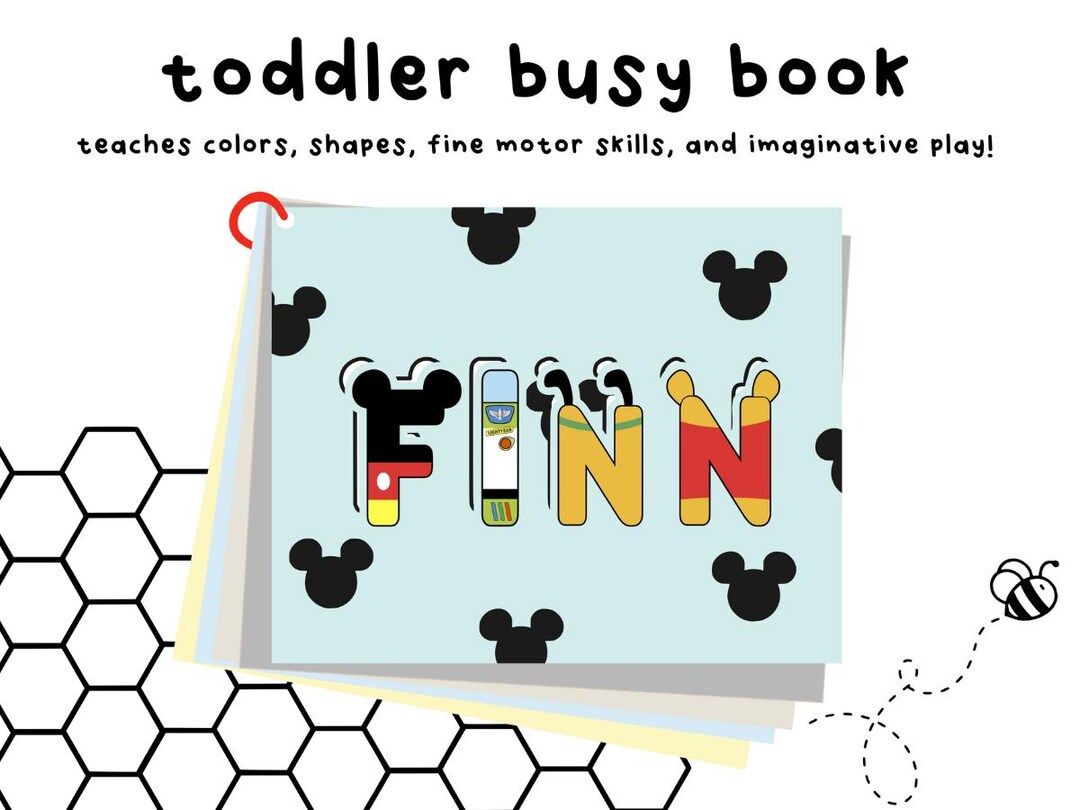 Toddler Velcro Busy Book Magical Adventures 2 Physical Customizable ...