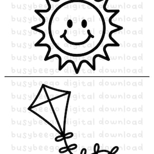Happy Day Coloring Pages - DIGITAL DOWNLOAD - Etsy