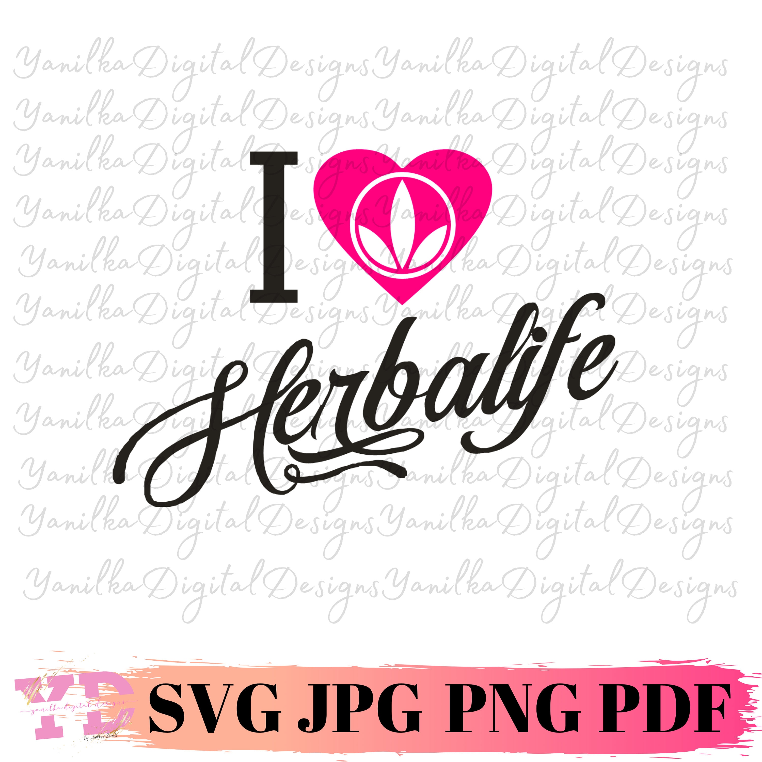 I Love Herbalife Pink Heart - Etsy