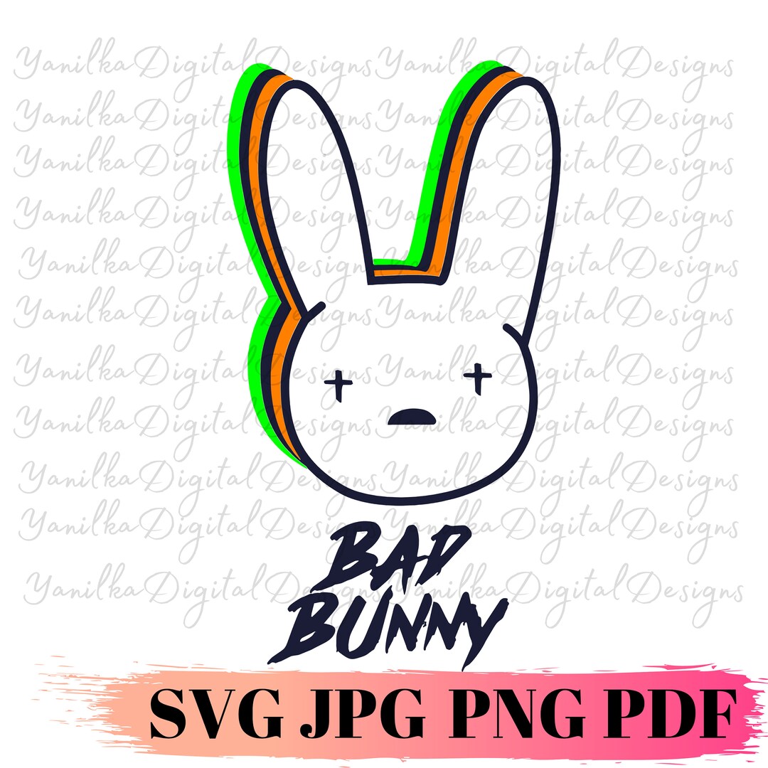 Bad Bunny SVG - Etsy