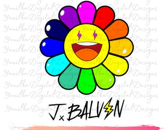 J Balvin Face Flower SVG - Etsy