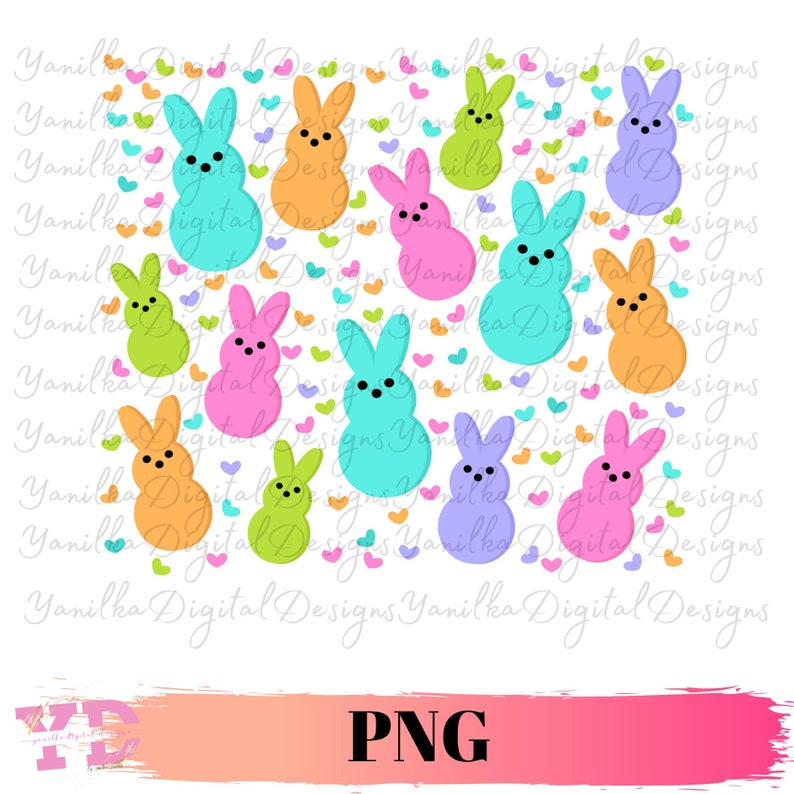Easter Peeps Candy 20oz Tumbler PNG - Etsy