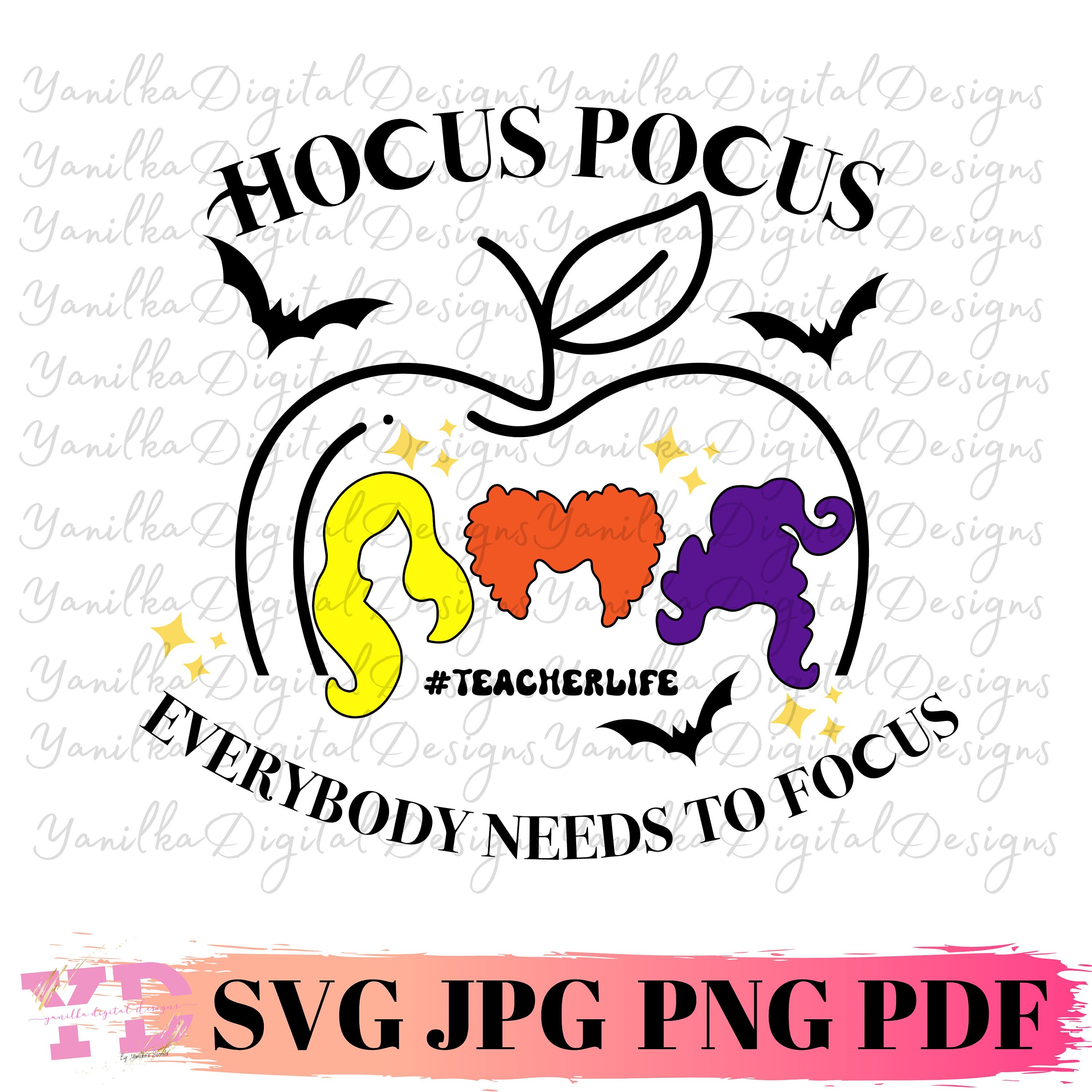 Hocus Pocus Everybody Needs to Focus - Etsy