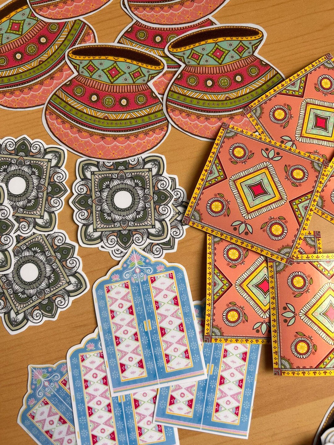 Mehndi Sticker Set: South Asian Wedding Party Favors - Etsy