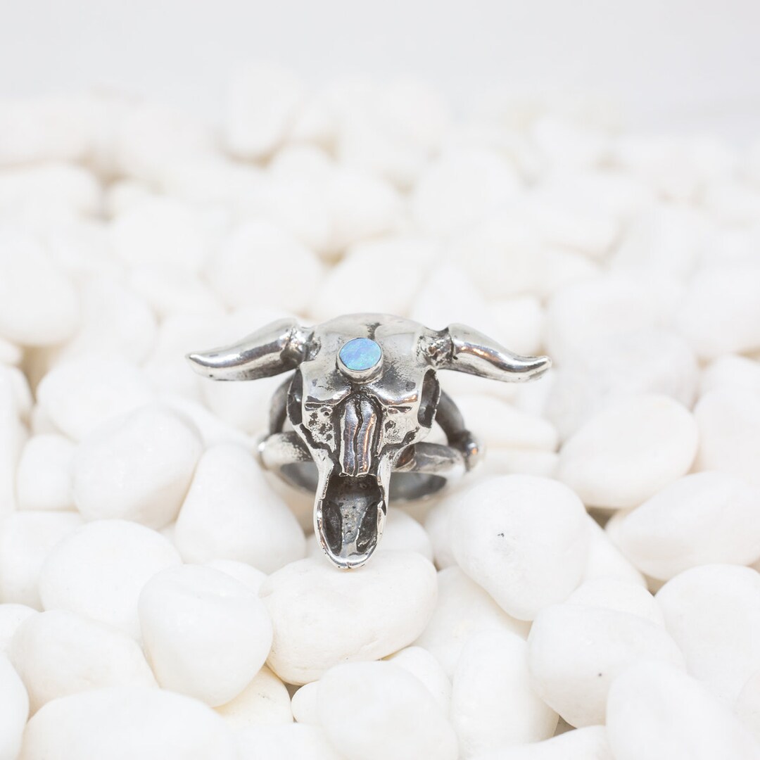 CUSTOM Bull Skull Ring Cow Skull Ring Steer Skull Ring - Etsy