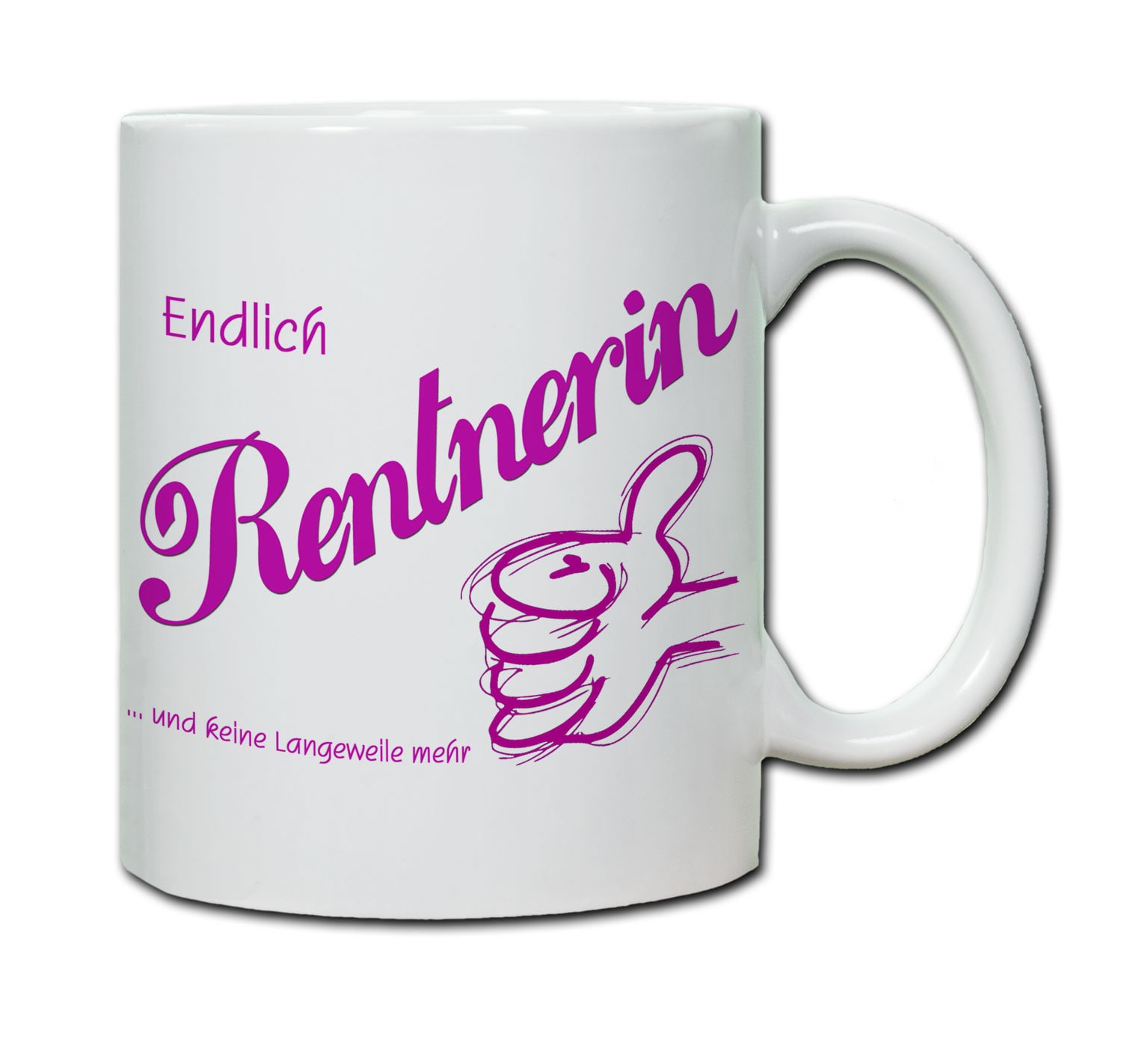 Geschenk Ruhestand Tasse mit Spruch Endlich Rentnerin Geschenk ...
