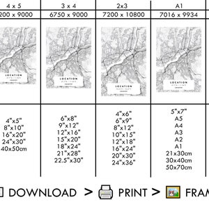 SARPSBORG Map, City Poster, Norway, Sarpsborg Kart, Map of Sarpsborg ...