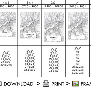 RIJEKA Map, City Poster, Croatia, Karta Rijeke, Map of Rijeka, Digital ...