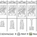 RIJEKA Map, City Poster, Croatia, Karta Rijeke, Map of Rijeka, Digital ...
