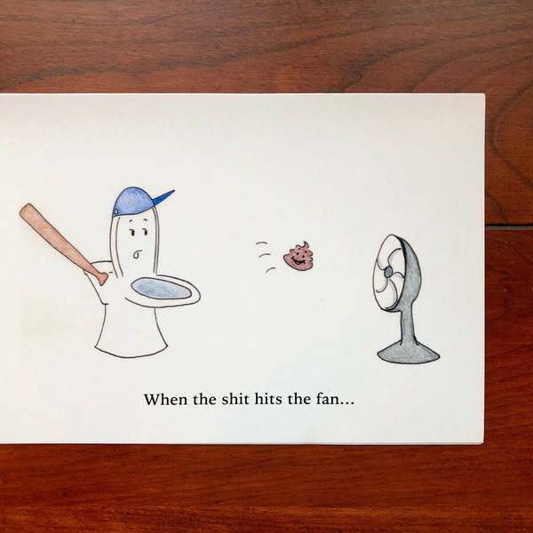 The Shit Hit the Fan - Etsy