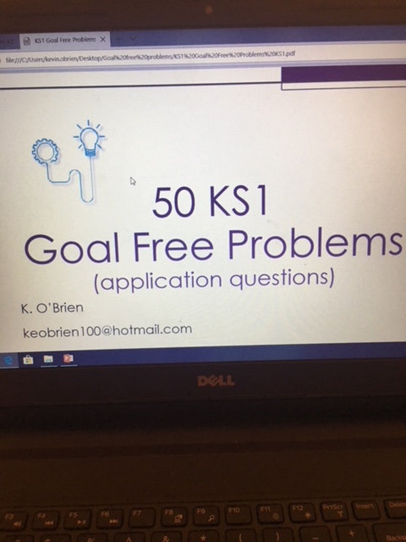 KS2 and KS1 Goal Free Problems - Etsy