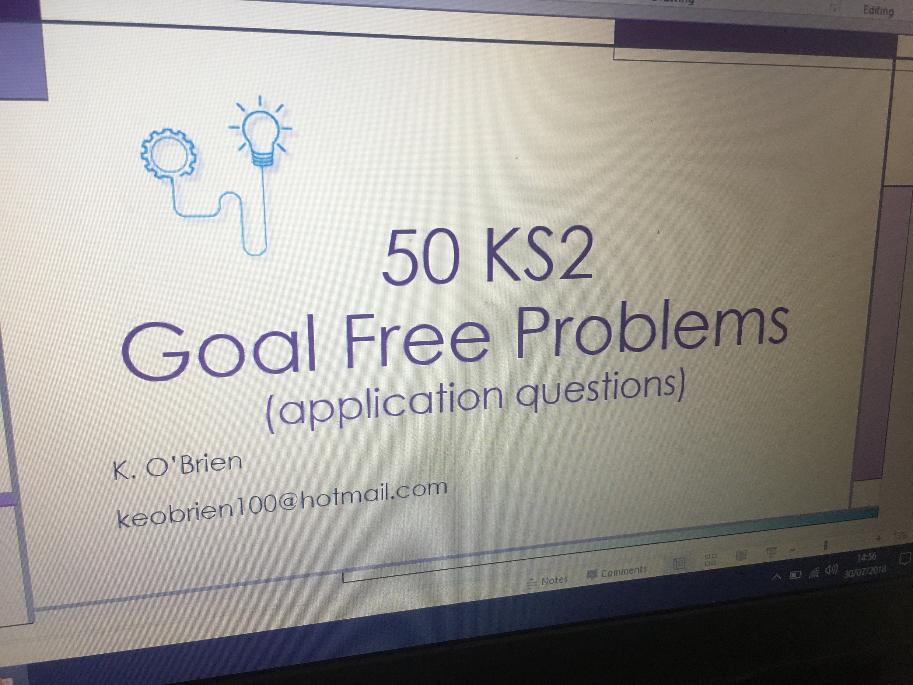 50 KS2 Goal Free Problems - Etsy UK