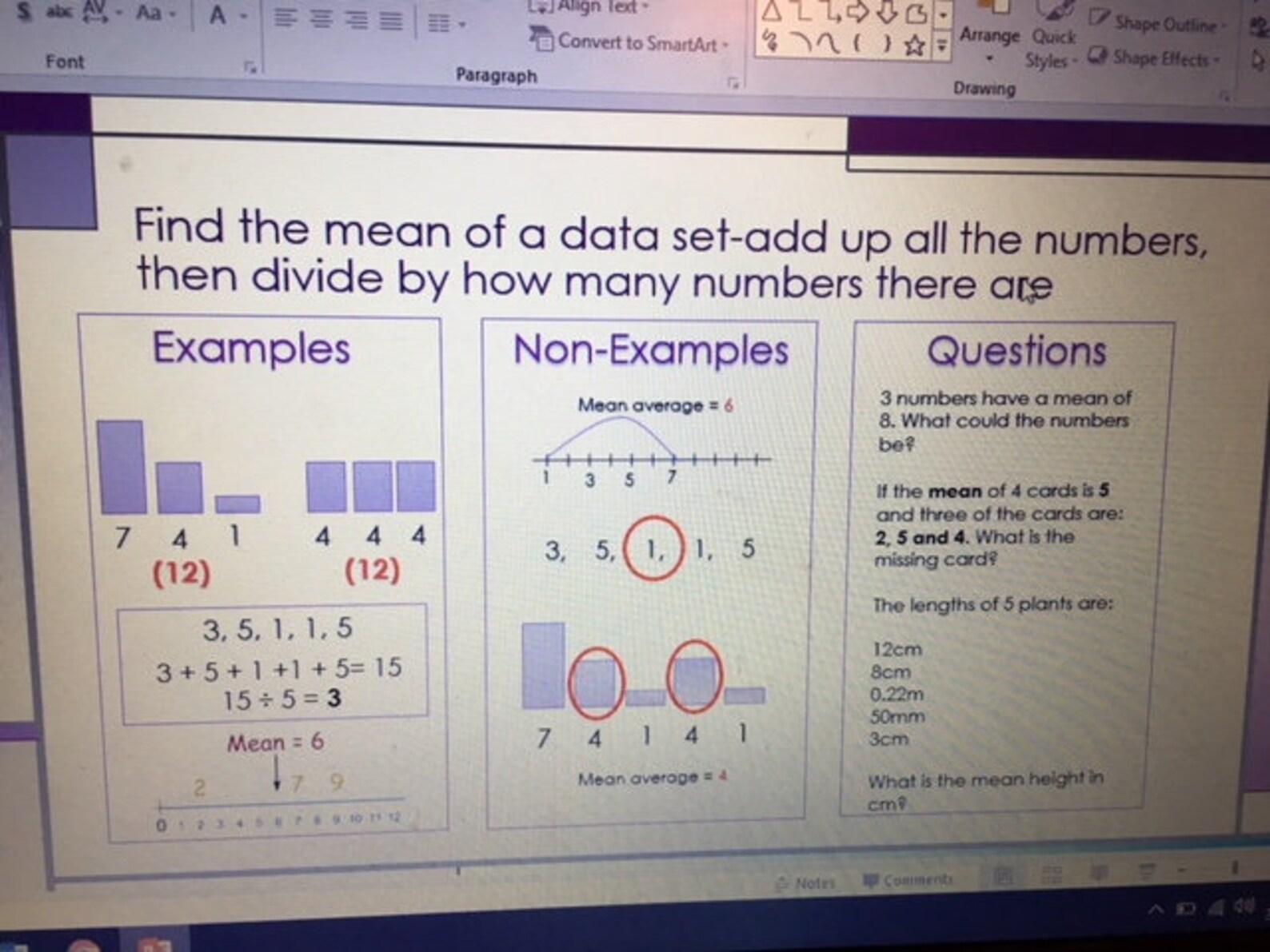 Year 6 Examples and Non Examples Powerpoint Slides/pdf. Covers Majority ...