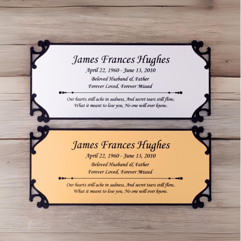 Engraved Plates for Urns - Etsy