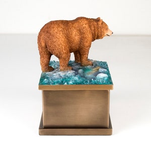 Perfect Memorials Custom Engraved Small Bear Standing in - Etsy