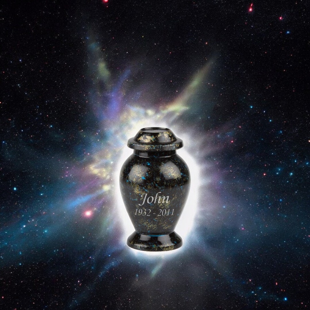 Night Sky Keepsake Cremation Urn, Celestial Urn, Space Urn, Metal ...