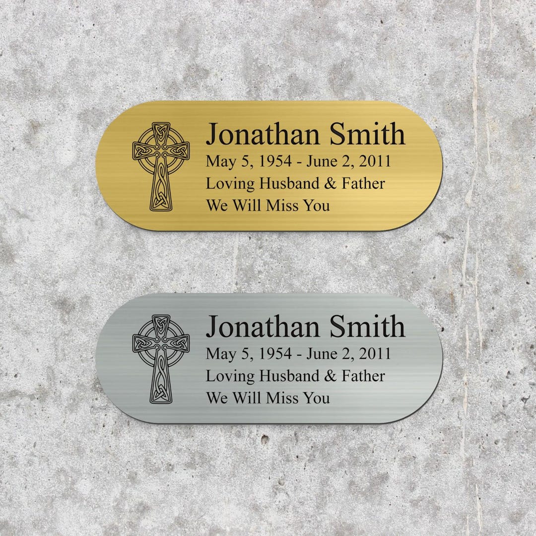 1-1/8 X 3 Classic Rounded Corners Engraved Plate, Personalized Plaque ...