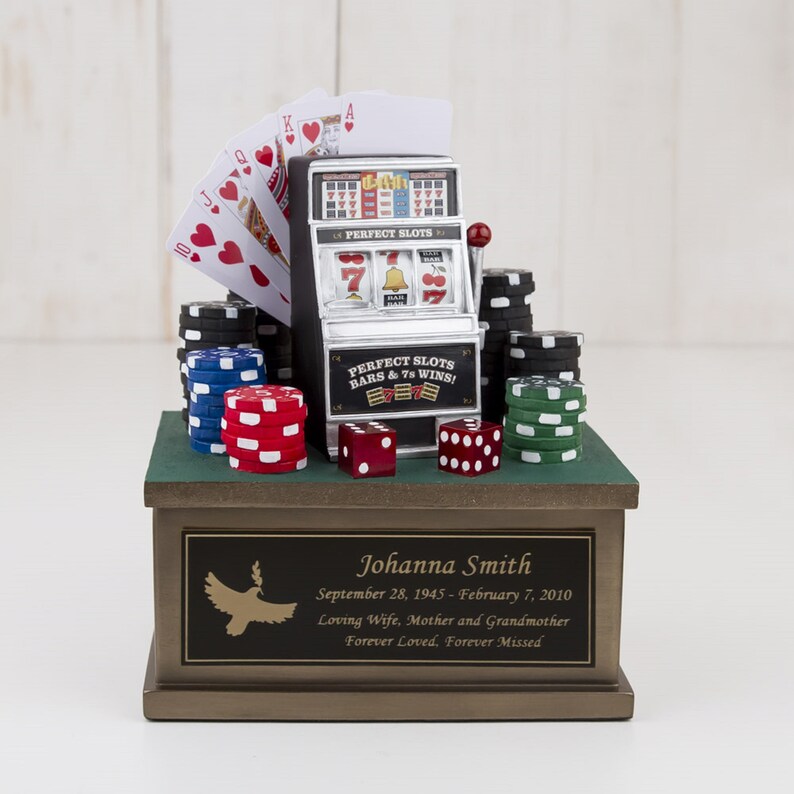 Perfect Memorials Custom Engraved Small Gambling Cremation Urn - Etsy