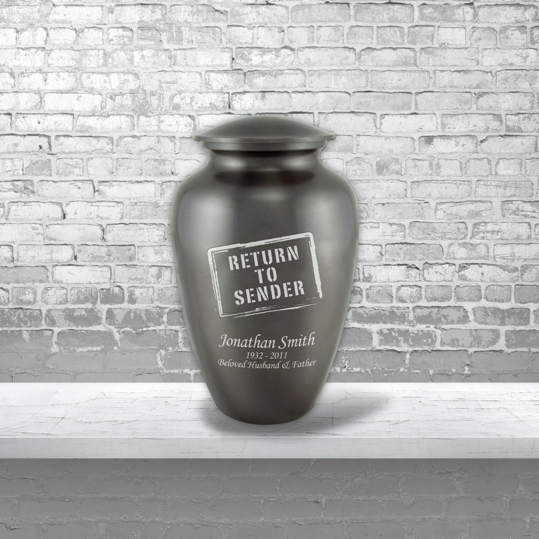 Perfect Memorials Custom Engraved Return to Sender Classic Cremation ...