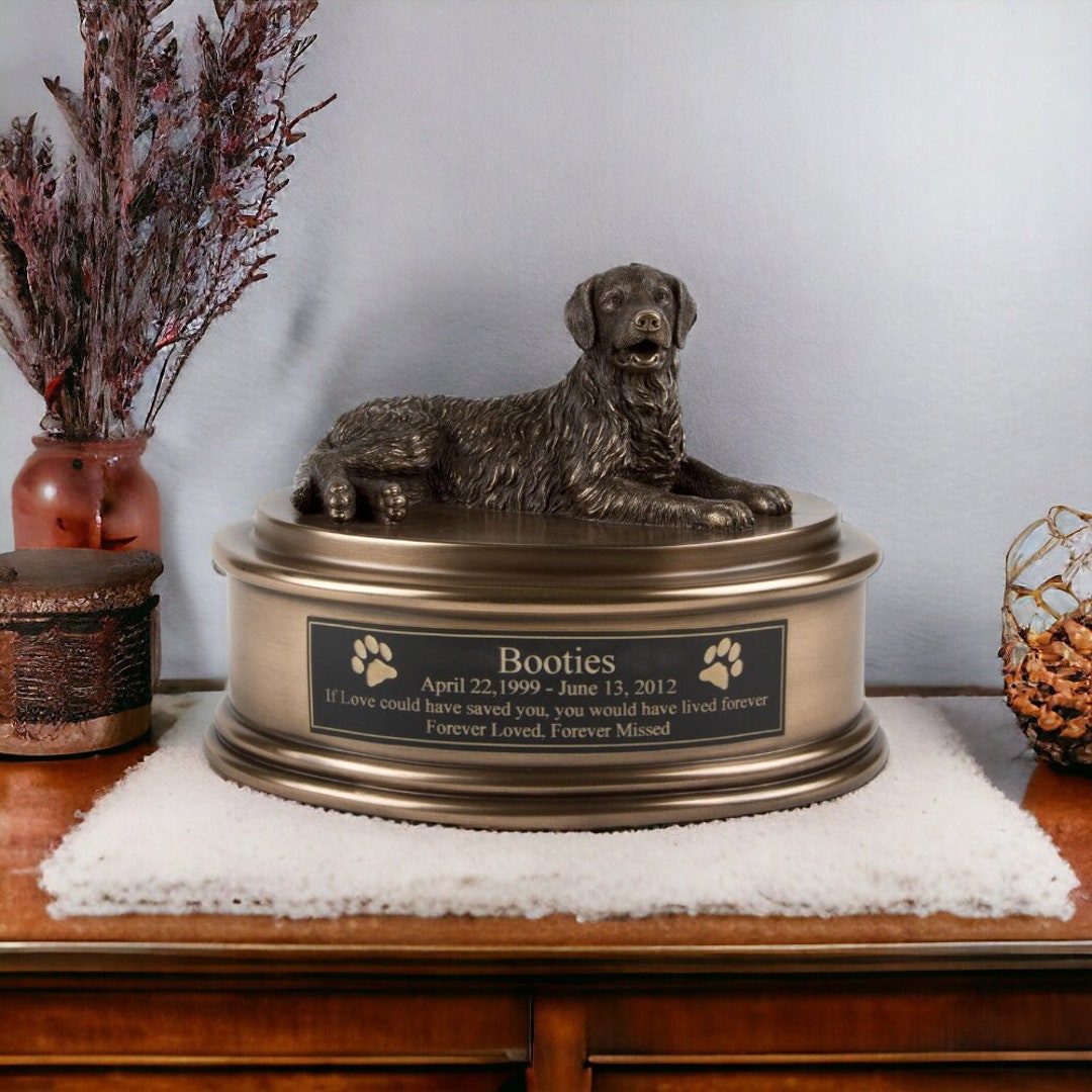 Perfect Memorials Custom Dog Memorial Cremation Urn, Personalized ...