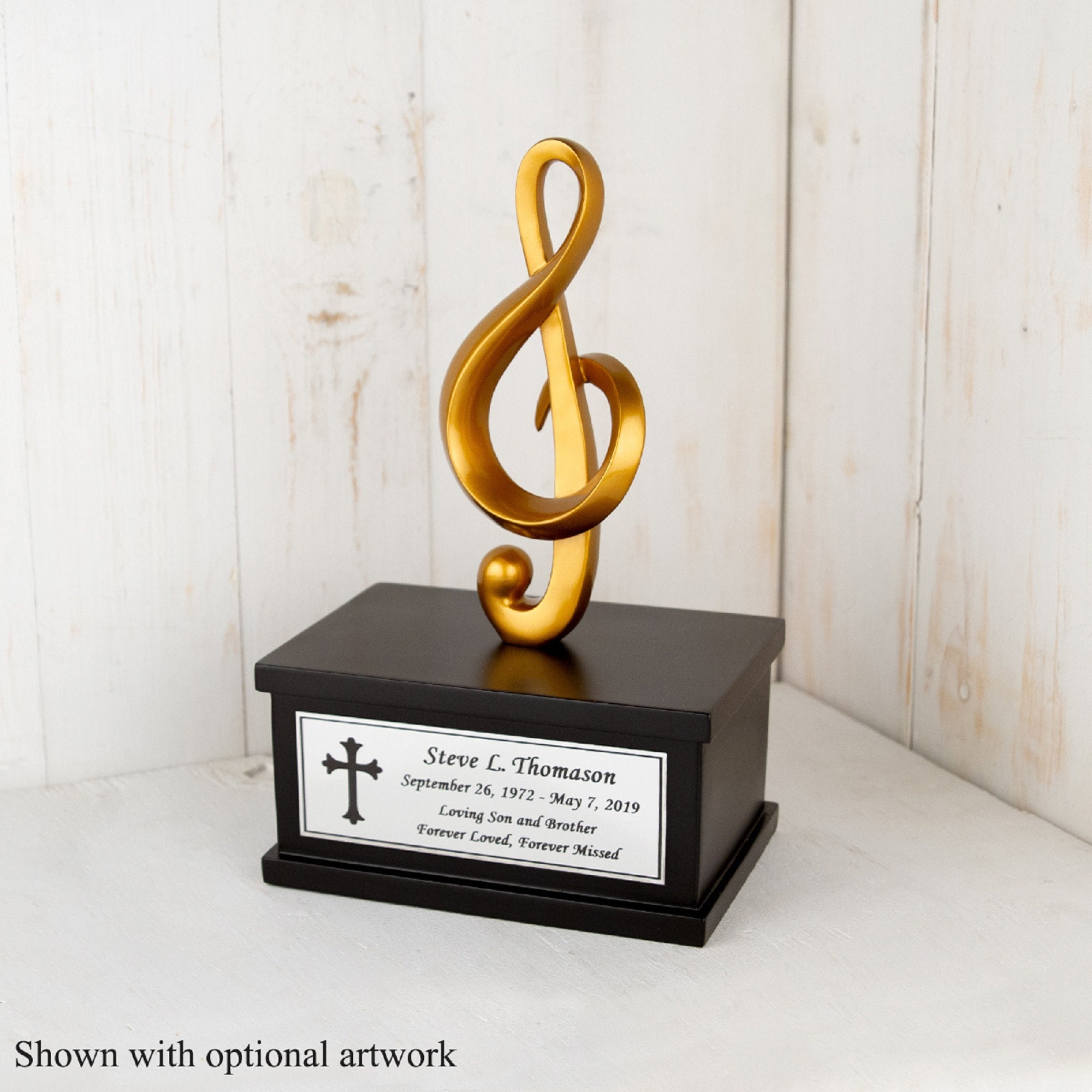 Perfect Memorials Custom Engraved Small Treble Clef Cremation - Etsy