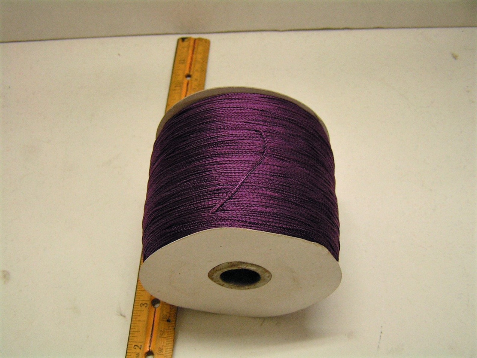 Plum Colored Beautiful Vibrant Chainette Yarn on 1.25 Lb Spools (approx ...