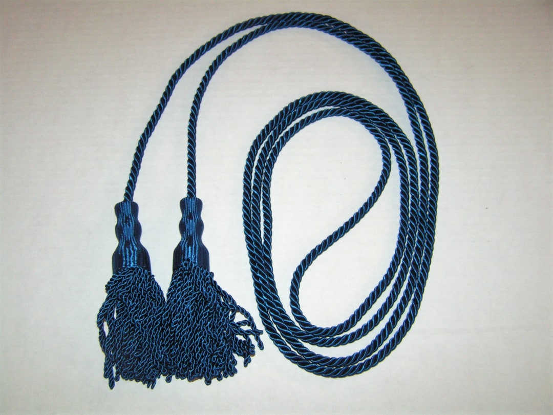 Vibrant Navy Blue Flag Cord 9-foot Long With 5-inch Bullion Tassel - Etsy
