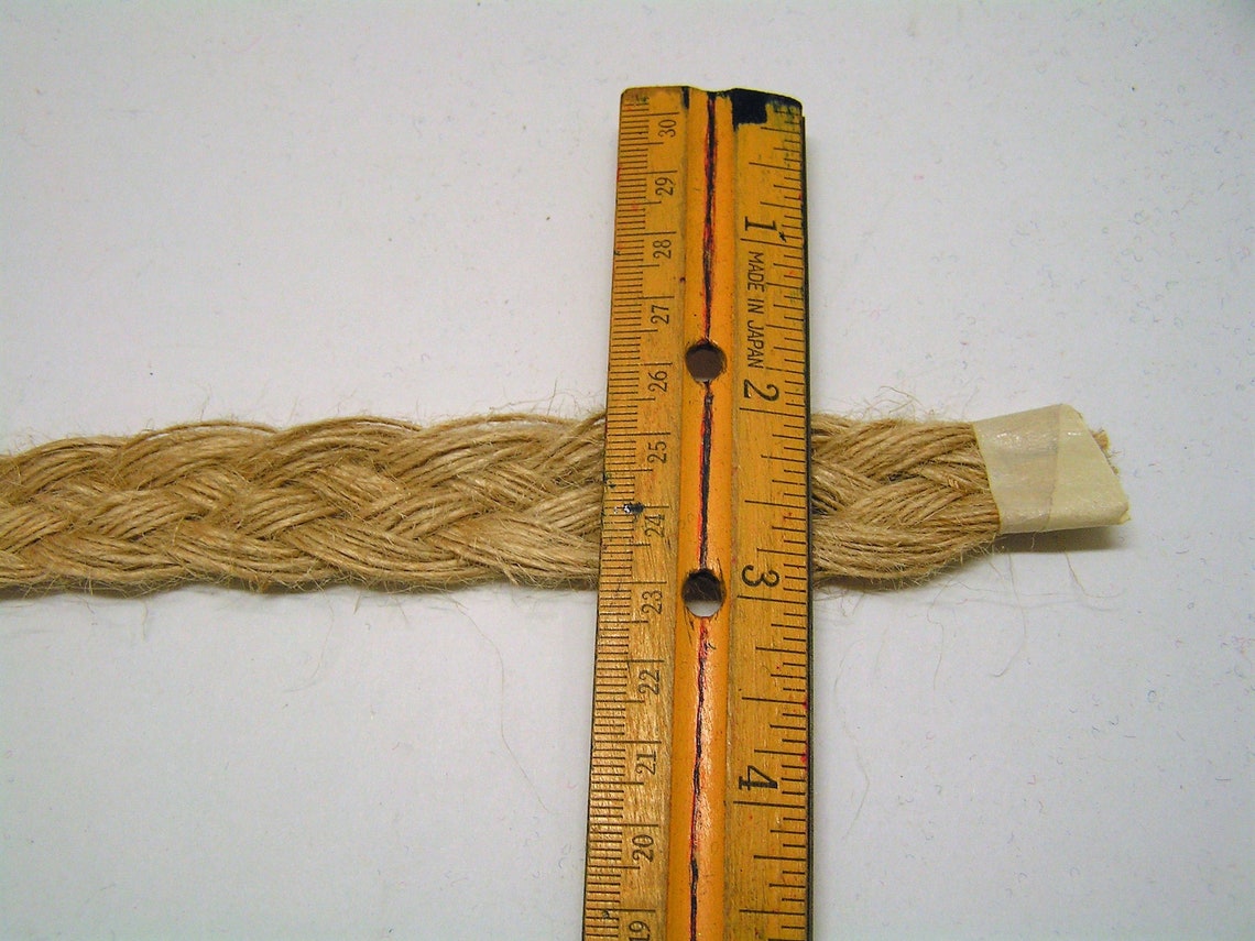 3/4" Natural Jute Flat Braid 10 Yards - Etsy