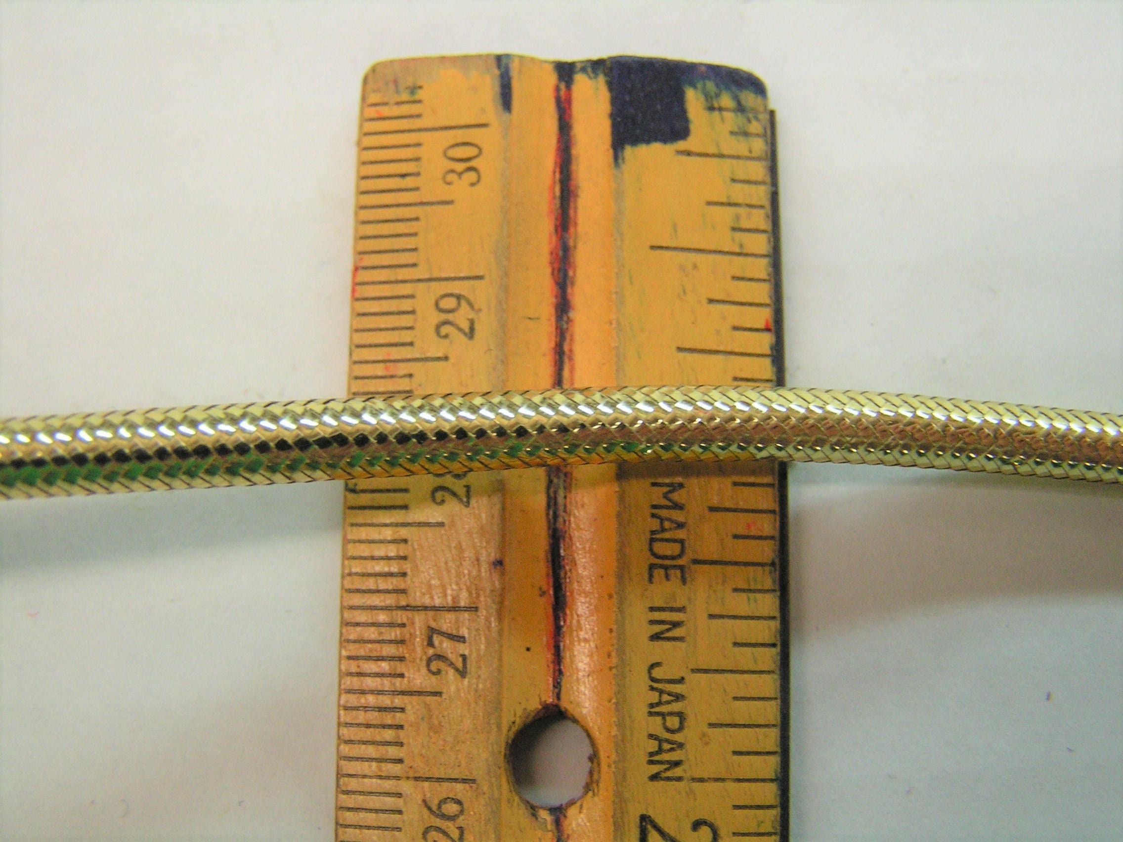 Bright Metallic Gold Bolo Style Braid 3/16" (5mm) Thick- Listing is for ...