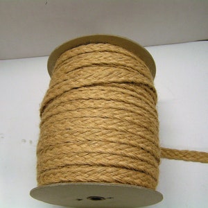 3/4" Natural Jute Flat Braid 10 Yards - Etsy