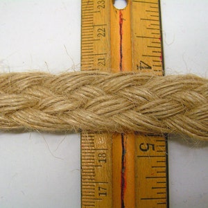 3/4" Natural Jute Flat Braid 10 Yards - Etsy