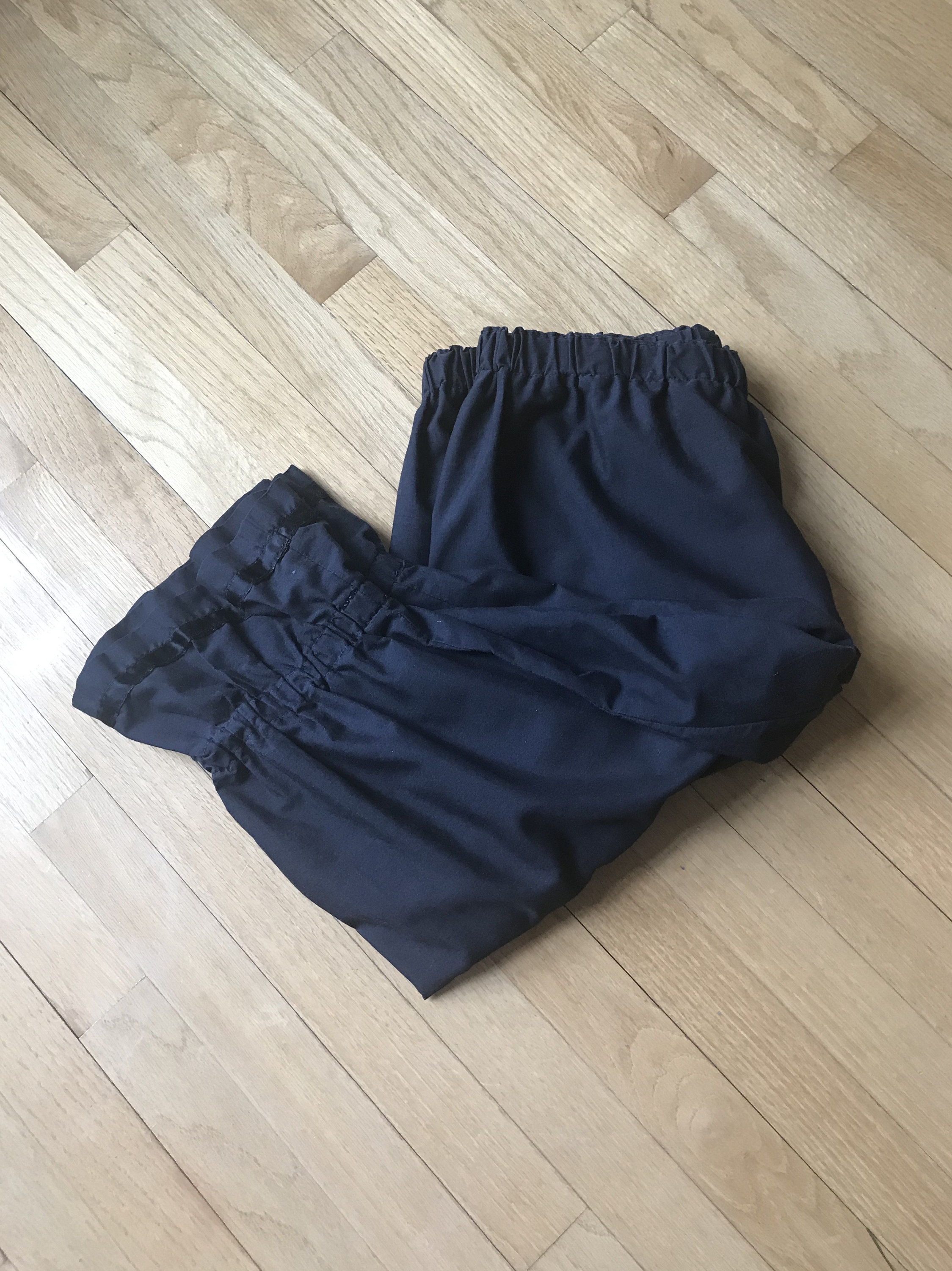 Vintage Black Antique Style Bloomers With Ruffle Semi Sheer Costume ...