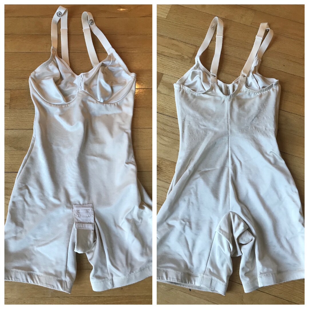 Vintage Creamy Beige Champaign Girdle / Shape Wear / Under Wire ...