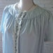 Vintage Long Light Blue Button up Nightgown - Etsy
