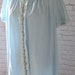 Vintage Long Light Blue Button up Nightgown - Etsy