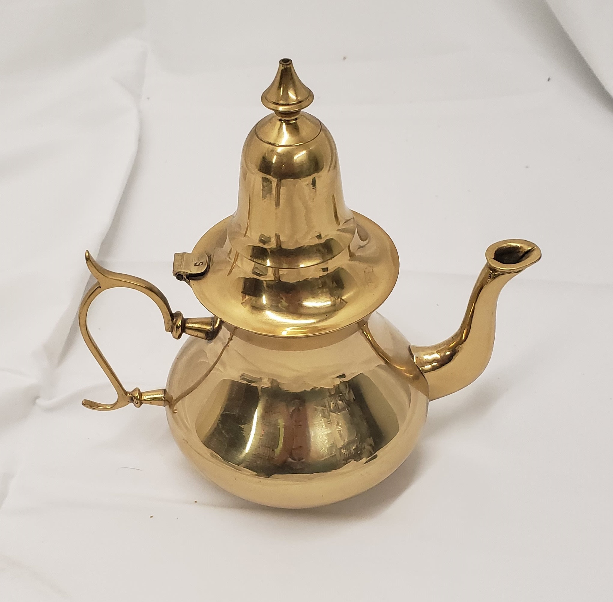 Vintage Indian Solid Brass Teapot | Etsy