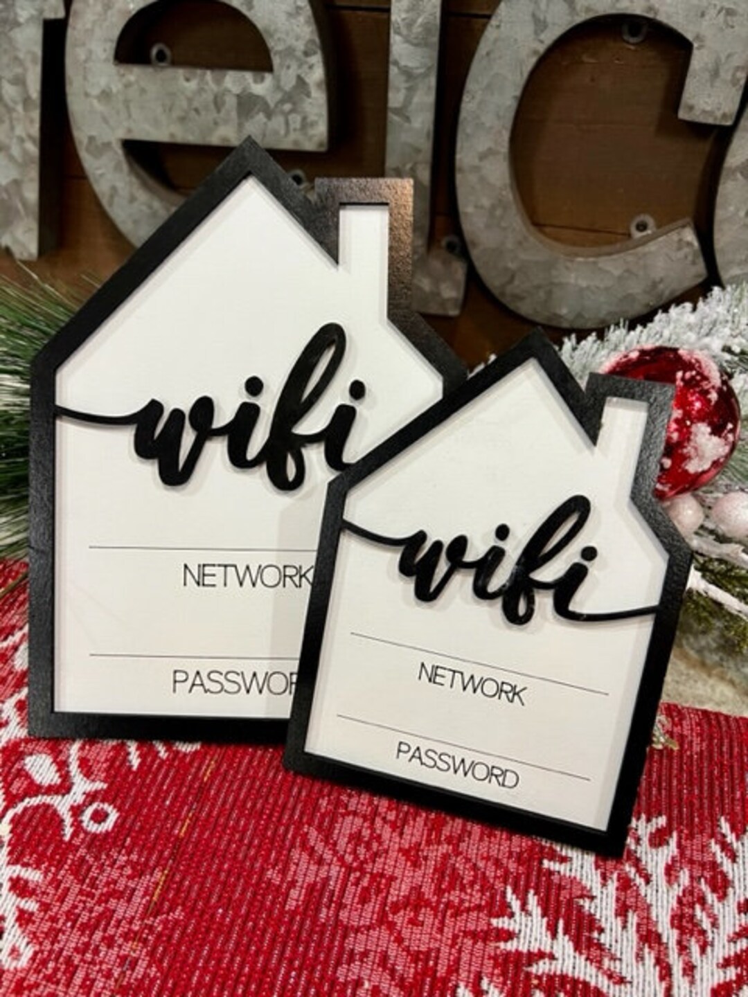 Wi-fi Display Sign • Dry Erase Wi-fi Sign • Network and Password ...