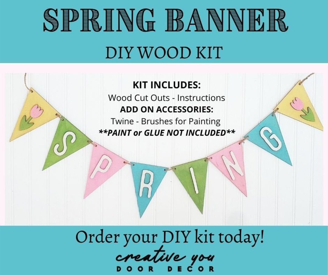 DIY Spring Banner Kit - Etsy