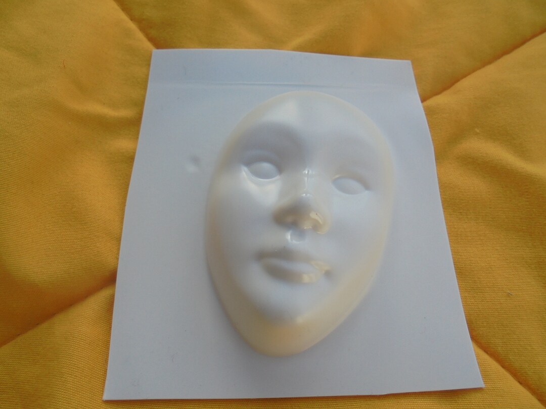 Mask Shape, Mask Casting Mold, No. 1, for Soap, Plaster, Concrete and ...